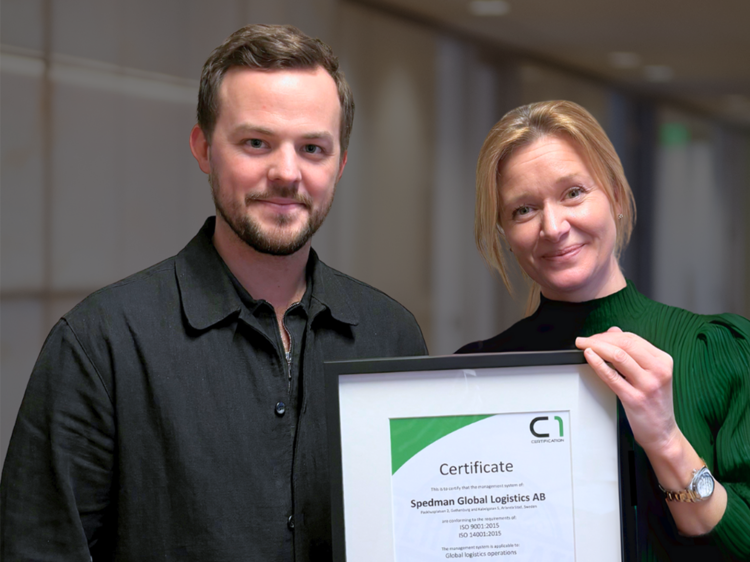 C1 Certification - Modernt & Nytänkade - Spedman Global Logistics